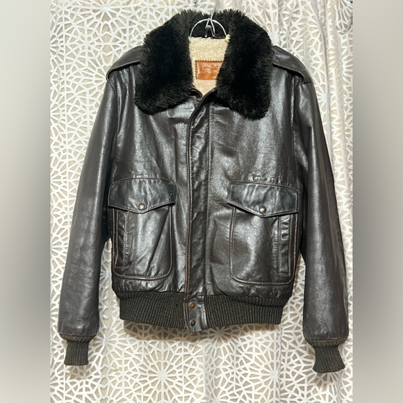 William Barry | Jackets & Coats | Vintage William Barry Brown Leather ...